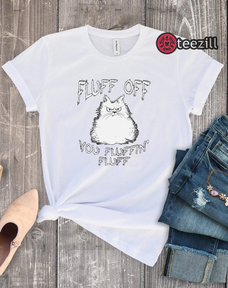 Office! Fluff Off Angry Cat Lucifer Shirt