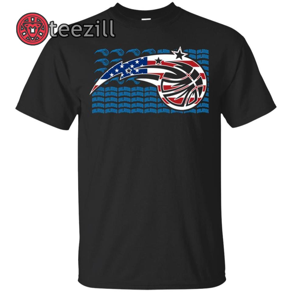 Orlando Magic USA Flag T-shirt - Fan’s Basketball Shirt - teezill