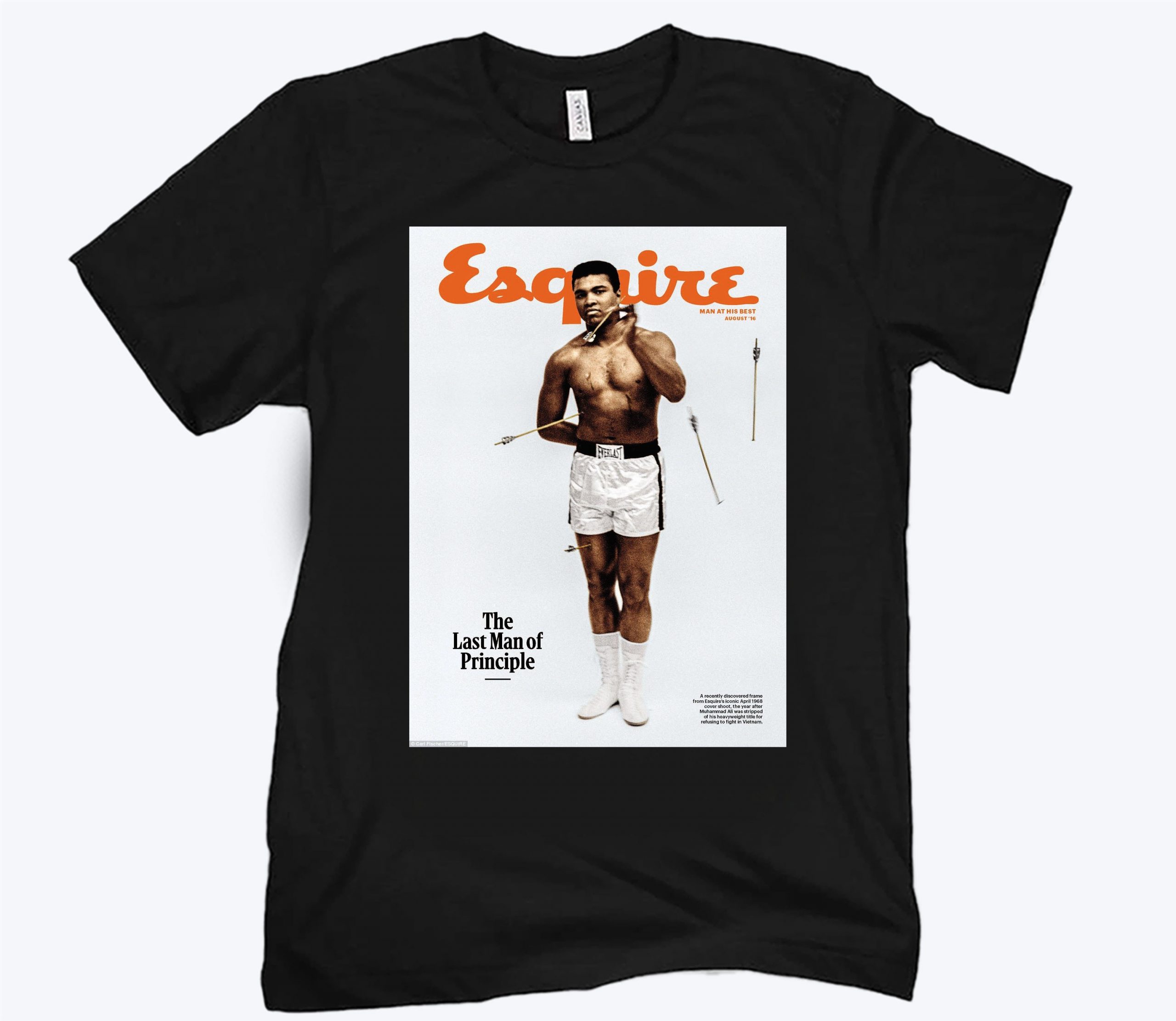 Muhammad Ali’s 1968 ‘Esquire’ The Last Man Of Principle T-Shirt - teezill