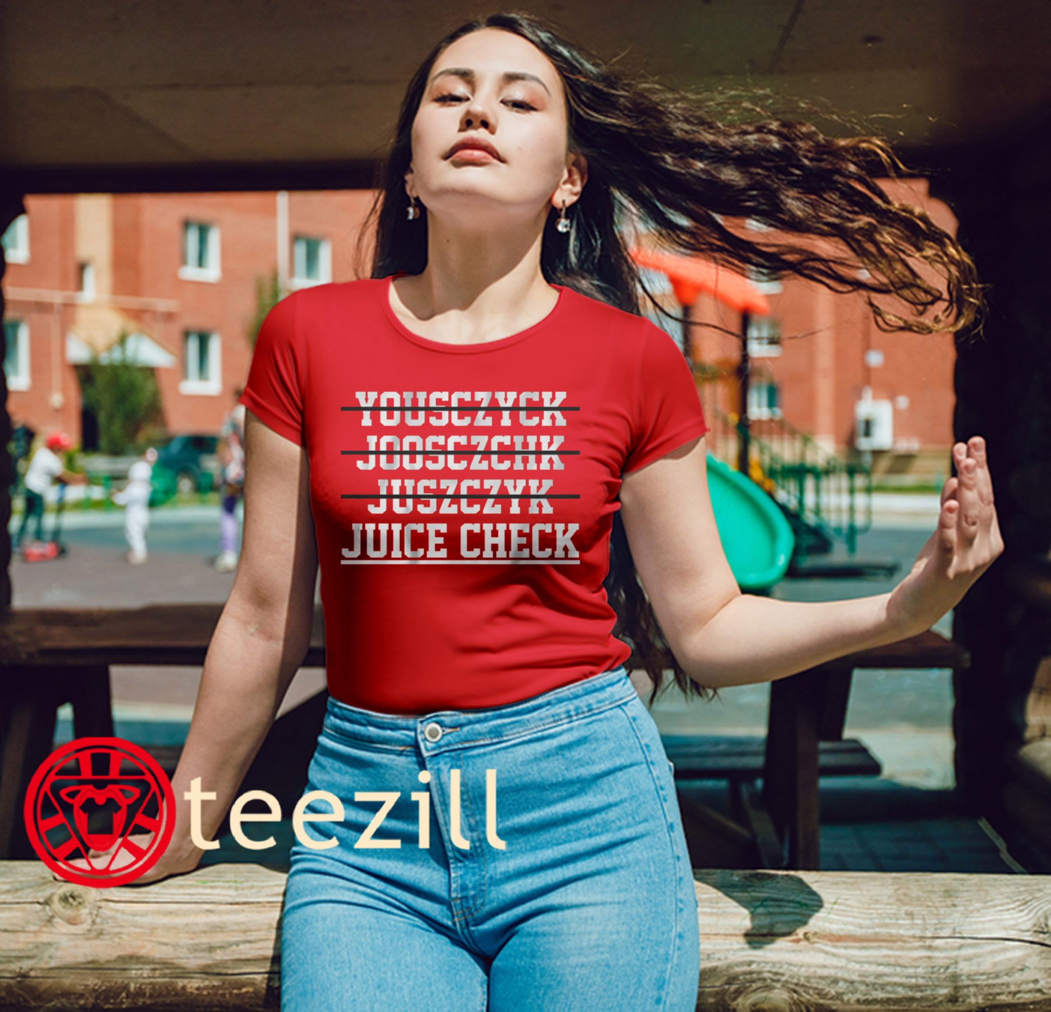 KYLE JUSZCZYK JUICE CHECK 49'ERS T-SHIRT - teezill