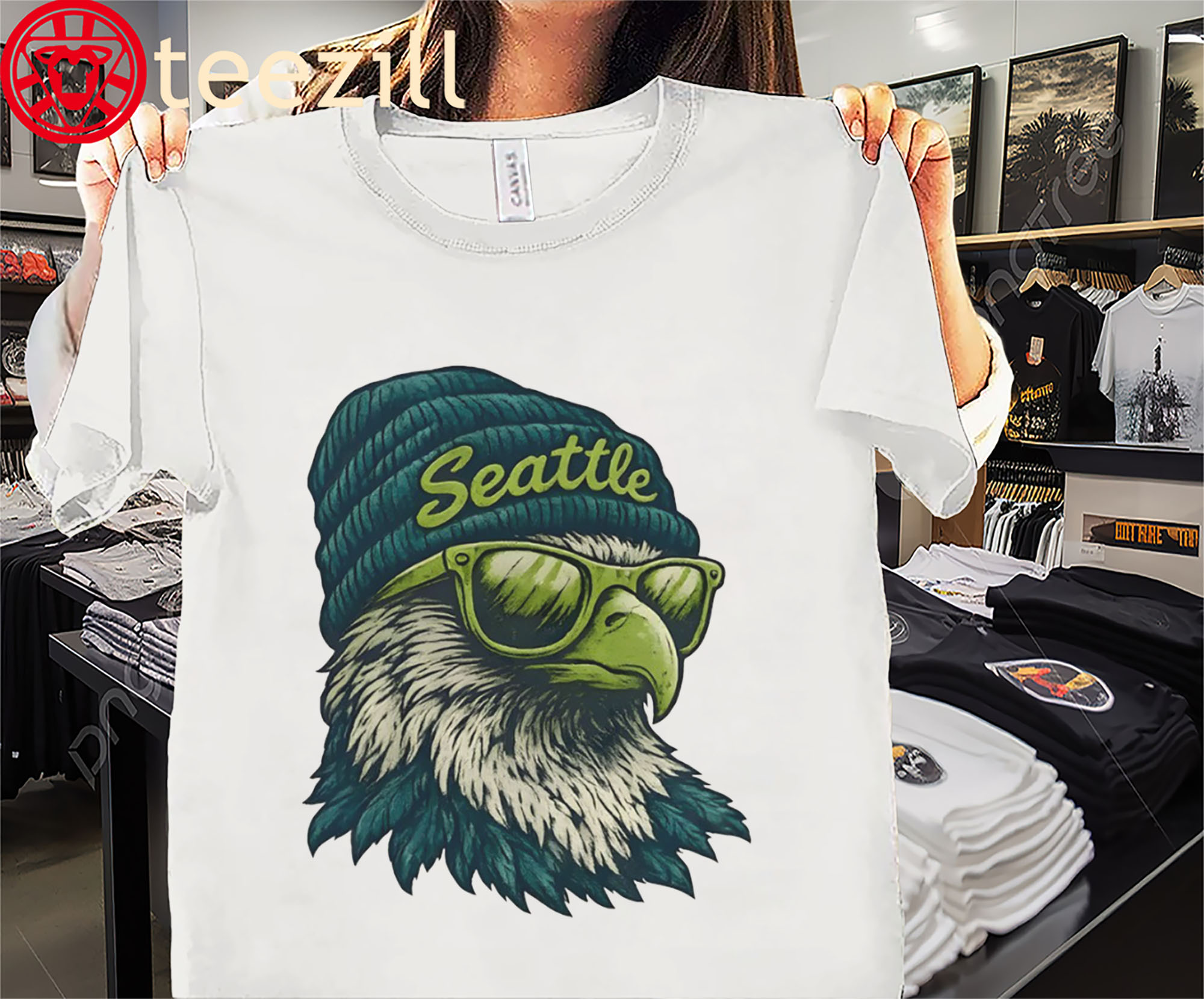 Seattle Seahawks Eagle Helmet Football Game Day Shirt - teezill